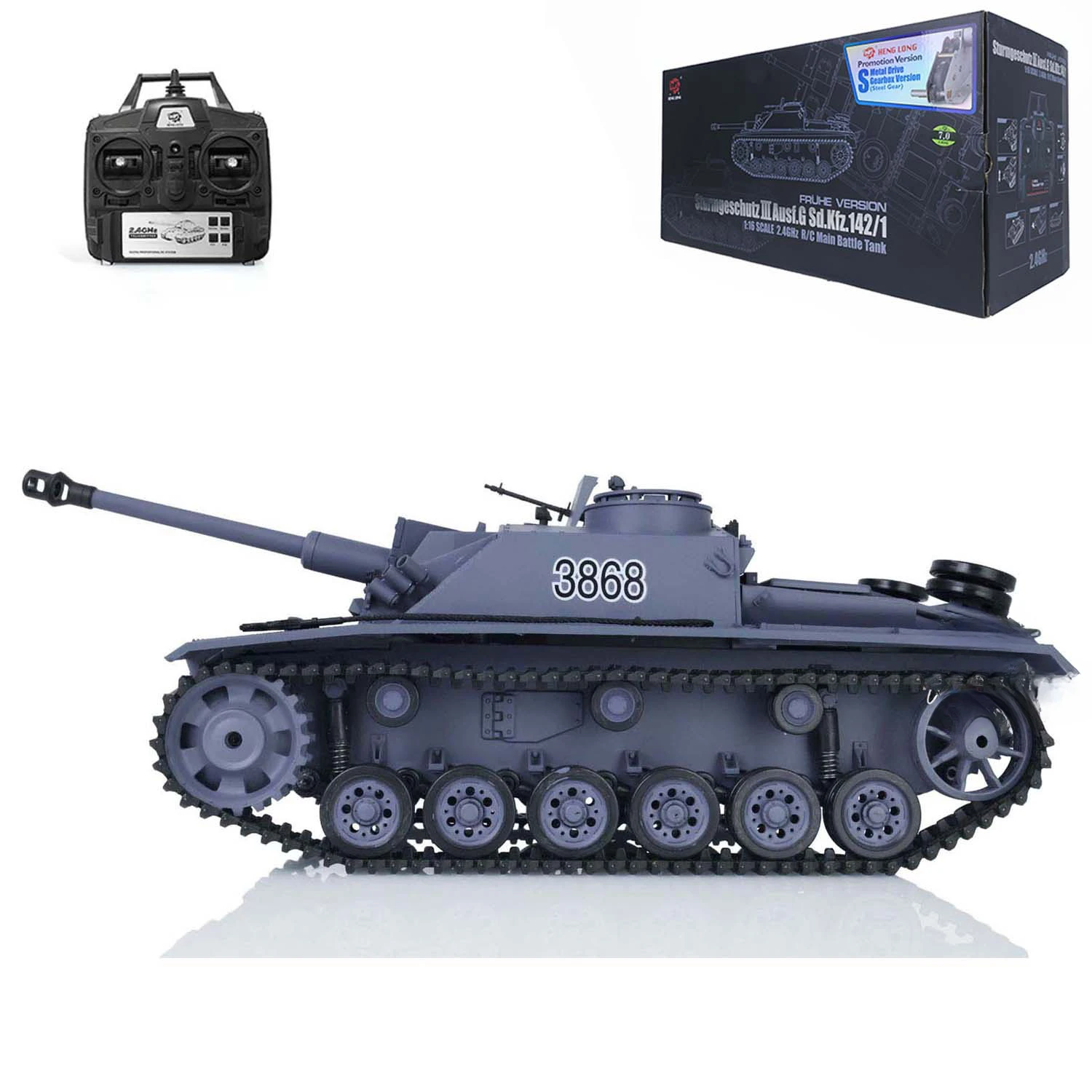 Geschenk-2-4g-heng-lang-7-0-Kunststoff-Deutsch-Stug-III-RTR-RC-Armee ...