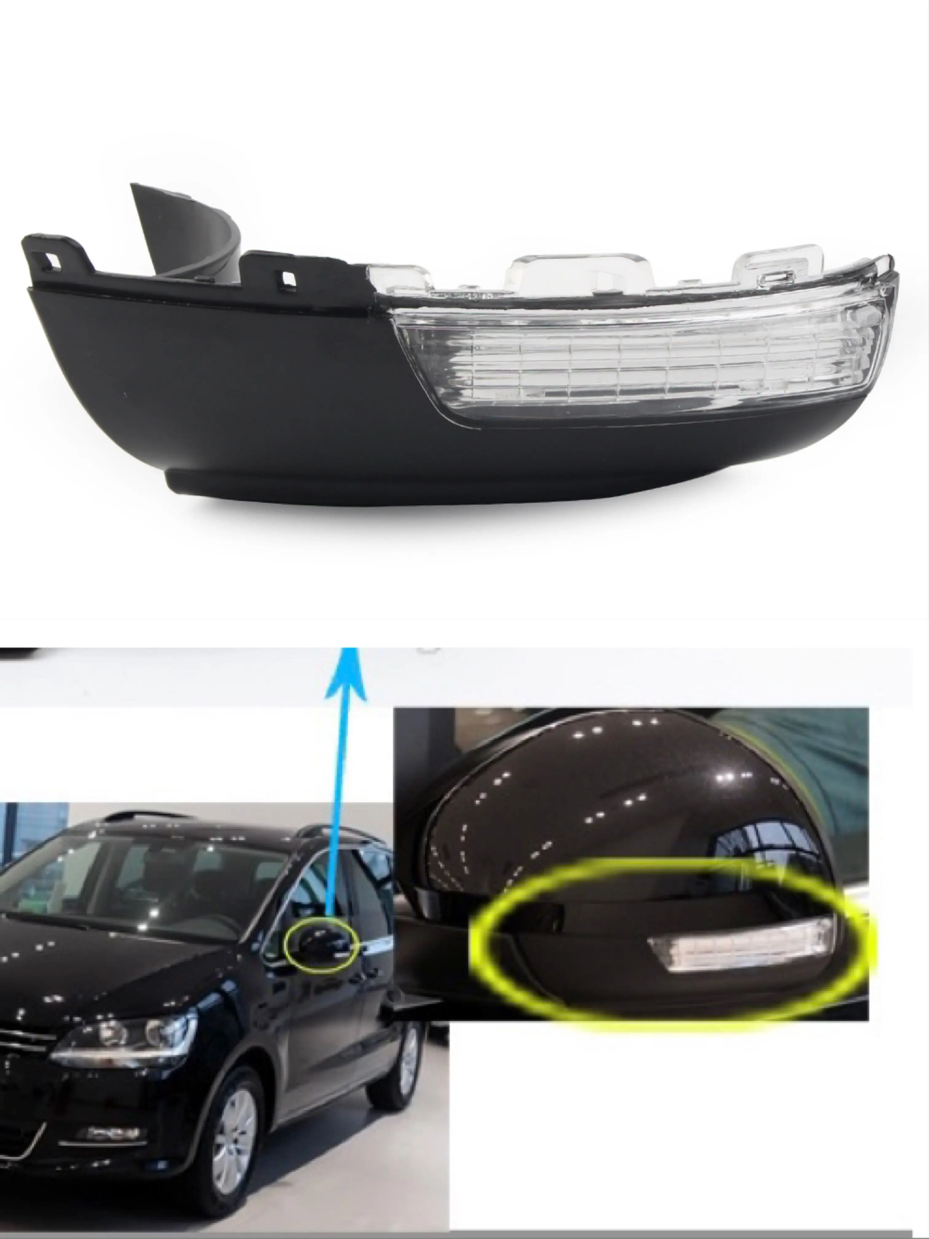 Rear View Mirror Turn Signal Light 5N0949101B for VW Tiguan 2008 2016 ...