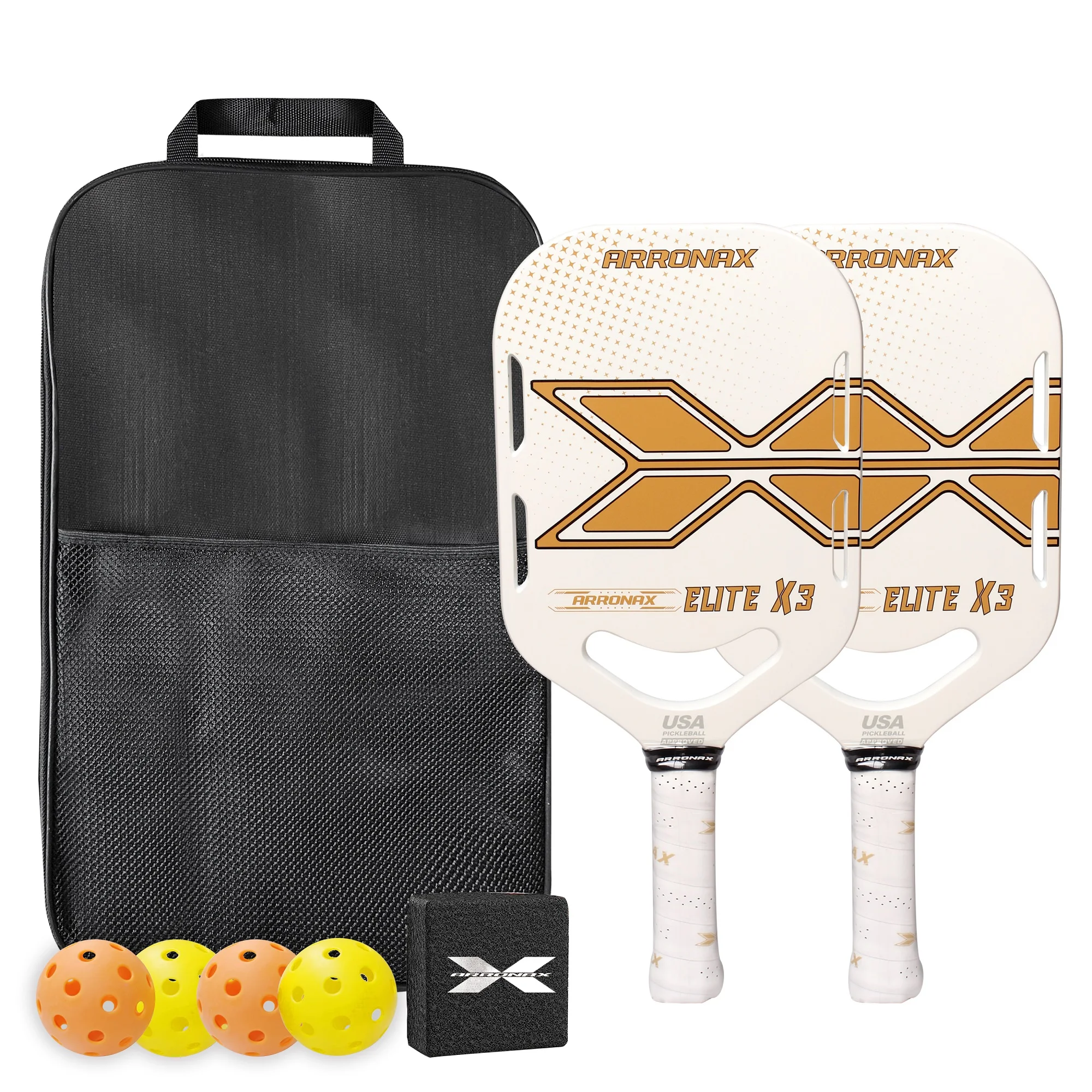 Carbon-Fiber-Pickleball-Paddles-Set-USAPA-Approved-Pickle-Ball-Racket ...