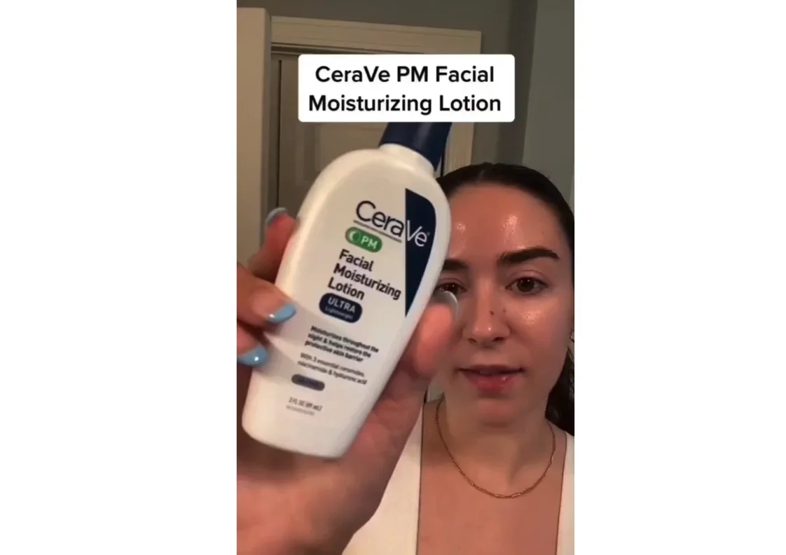 Cerave facial Moisturizing Lotion PM(89ml), Facial Moisturizer, Night ...