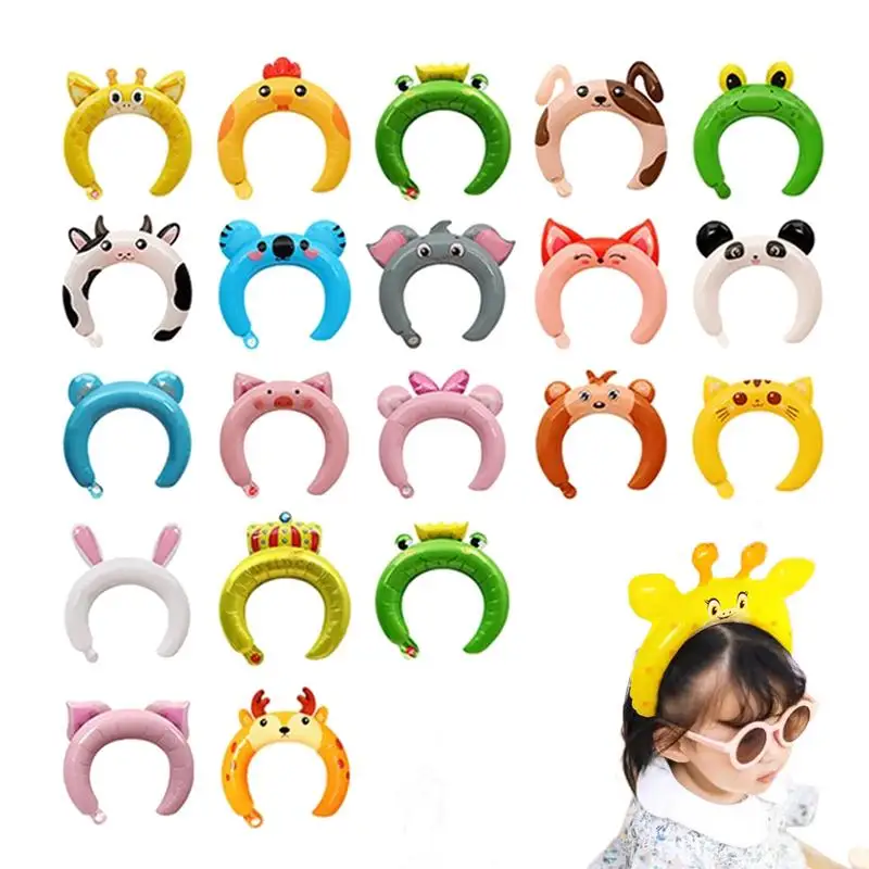 20-Pcs-Inflatable-Animal-pattern-Headband-Toys-Zoo-Animals-Party ...