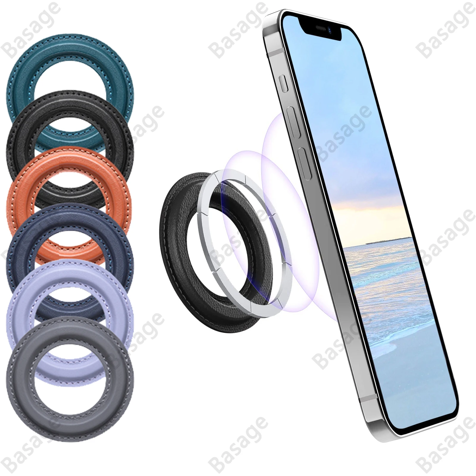 Magnetic-Ring-Holder-For-iPhone-14-13-12-Magnet-Wall-Mobile-Phone ...