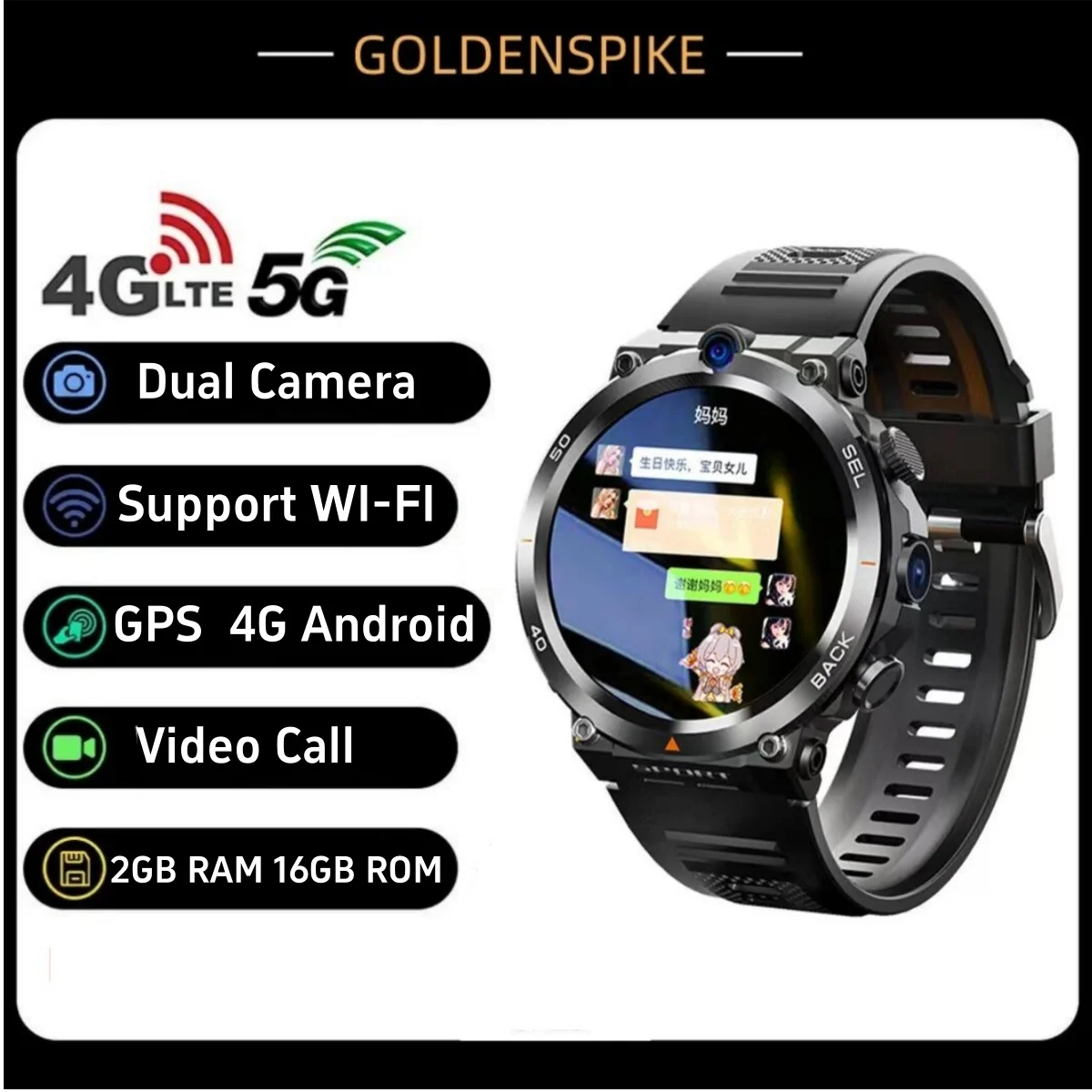 4G-LTE-Android-Smartwatch-1-39-GPS-Dual-Camera-Wifi-SIM-Google-Play-APP ...