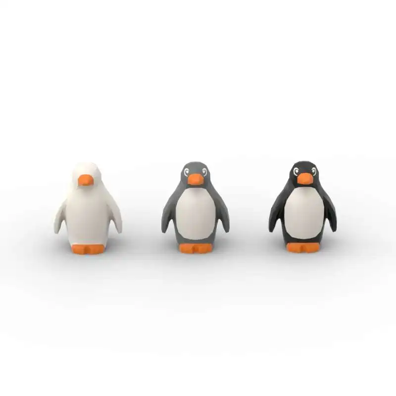 MOC 1PCS 26076pb01 Penguin Building Blocks Part With Flippers Studs ...
