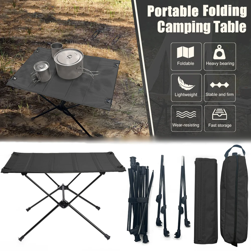 Ultralight Portable Folding Camping Table, Outdoor Foldable Picnic ...