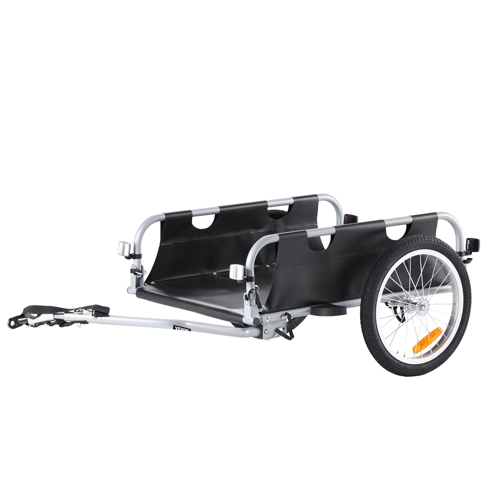 SucceBuy 100 lbs Bike Cargo Trailer Foldable Bicycle Wagon Storage Cart ...