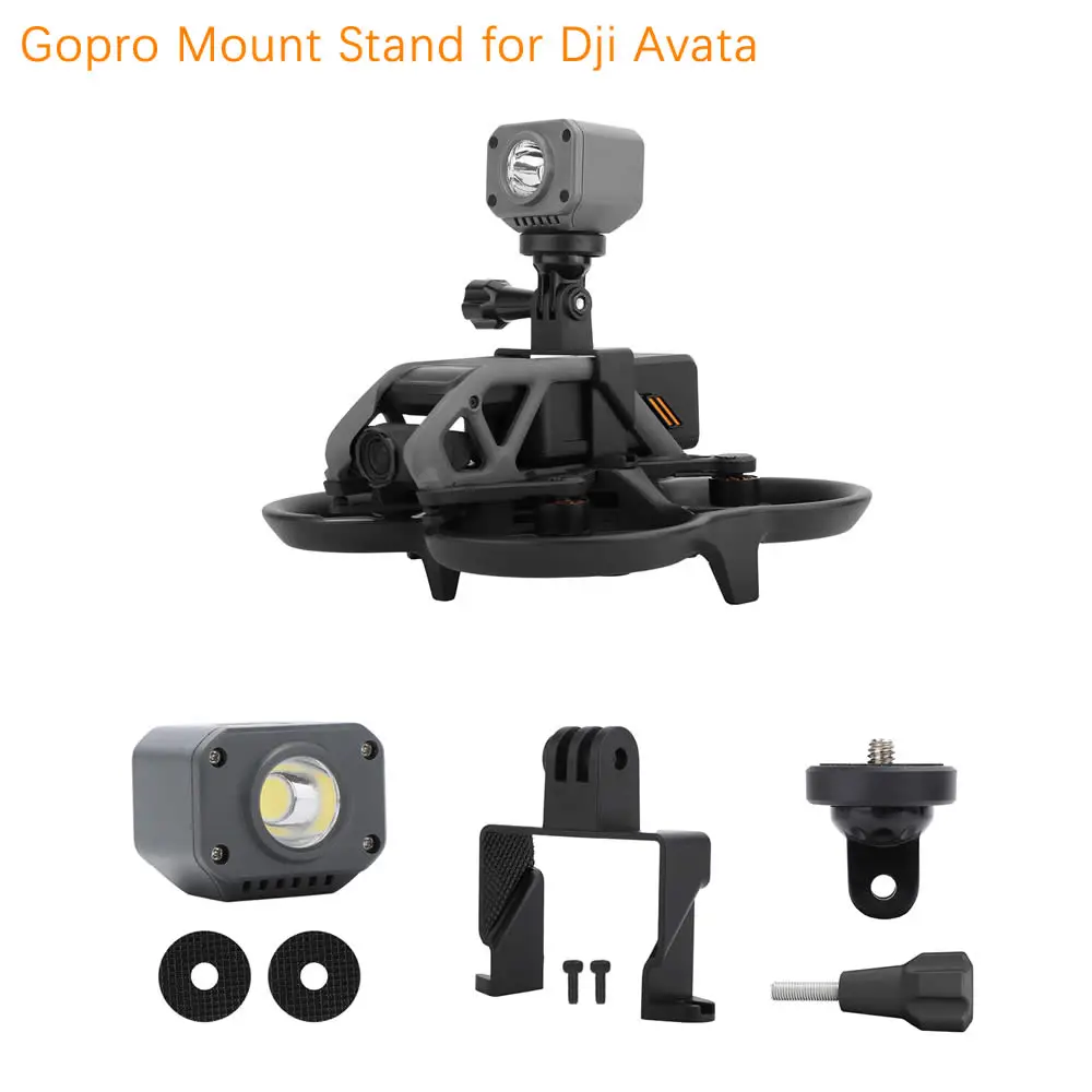 Gopro 마운트 스탠드 Dji Avata FPV 카메라 어댑터 마운트 클램프 홀더, 카메라 탑 브래킷 액션 카메라 어댑터 ...