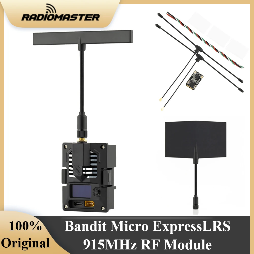 RADIOMASTER-Bandit-Micro-ExpressLRS-915MHz-RF-Module-FCC-OLED-Display ...