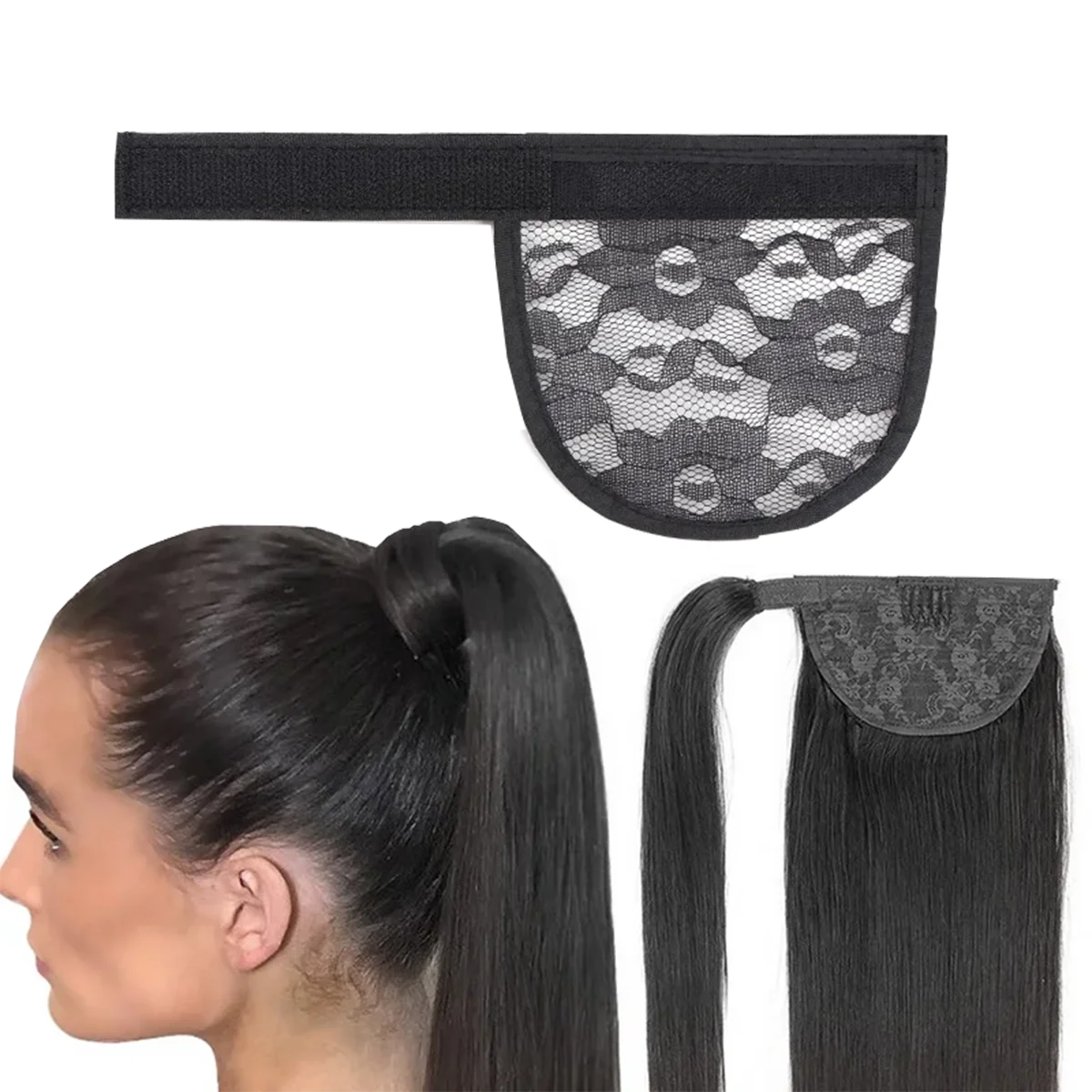 Filet à cheveux de base de dentelle pour chignon de queue de cheval ...