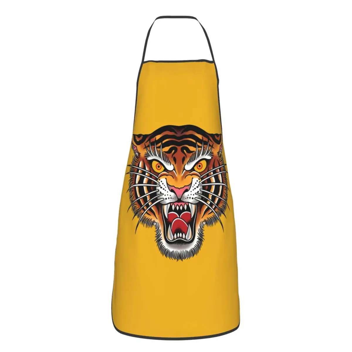 Funny-Gothic-Traditional-Tattoo-Tiger-Head-Bib-Apron-Women-Men-Unisex ...