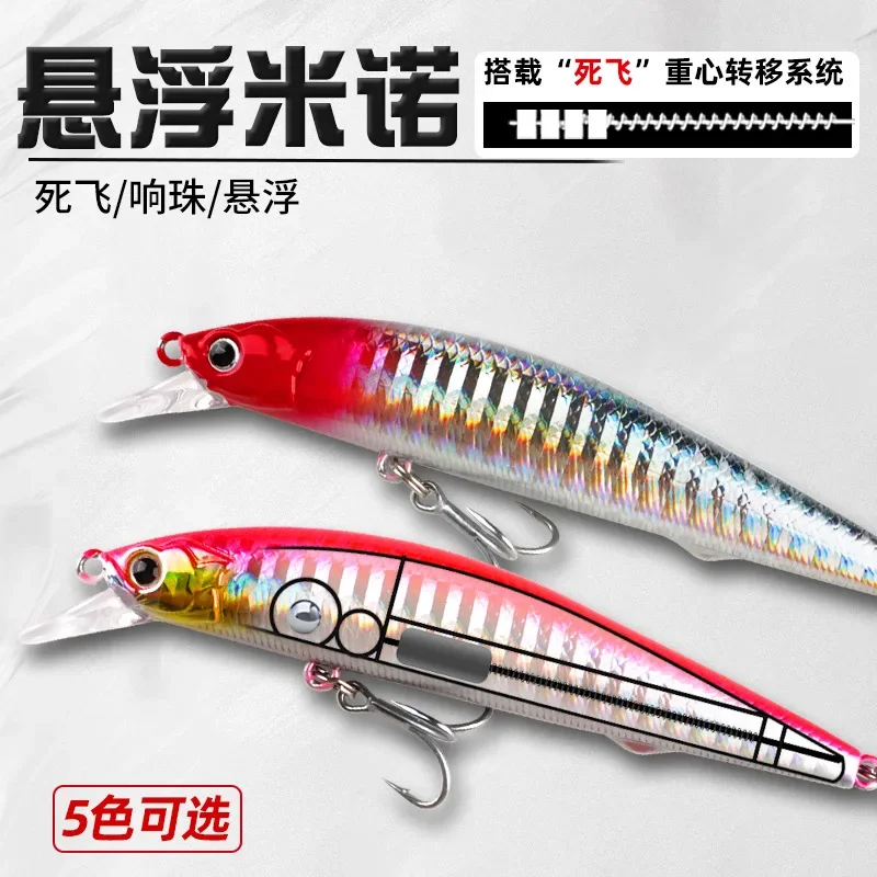 Super-Long-Cast-Hovering-Minnow-Bait-Luya-Bait-Dead-Fly-System-Spout ...