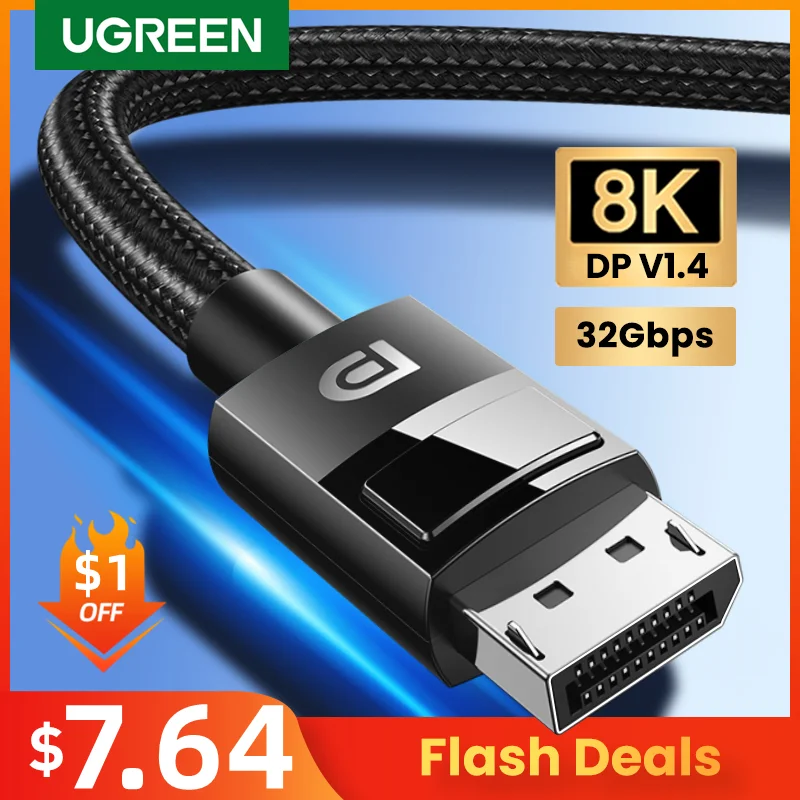 Cavo Displayport UGREEN 8K DP1.4 4 k144hz cavo Audio Video per Xiaomi ...