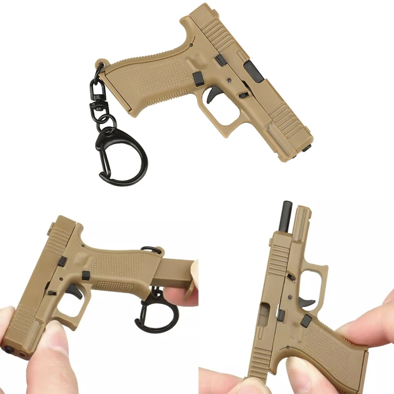 Portable-Detachable-Pistol-Shape-Keyring-Weapon-Decor-Key-Chain ...