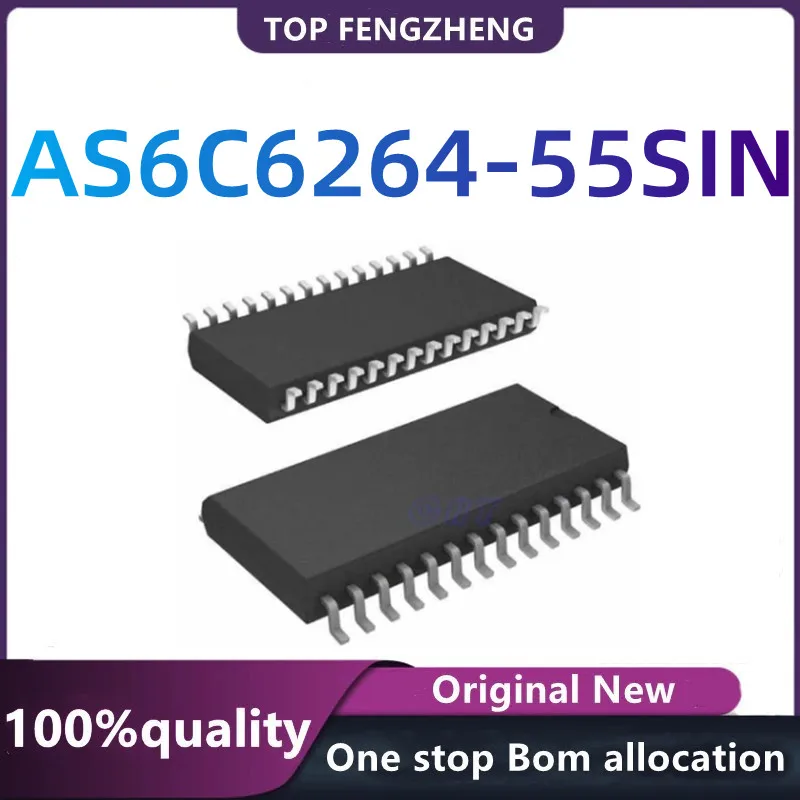 New Original AS6C6264 55SIN TSSOP 28 Static Random Access Memory Chip ...