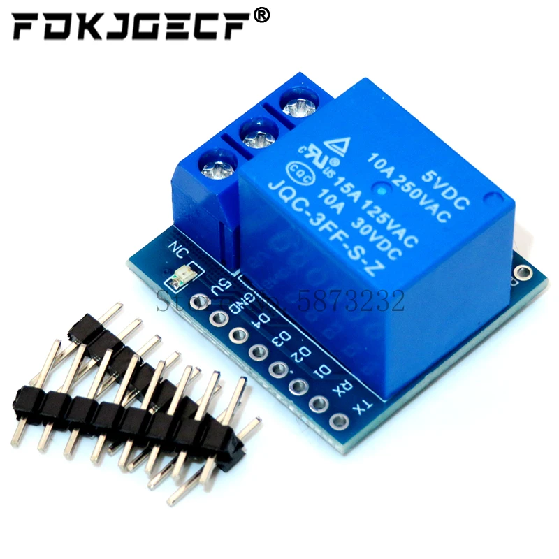 One-Channel-Wemos-D1-Mini-Relay-Shield-Wemos-D1-Mini-Relay-Module ...
