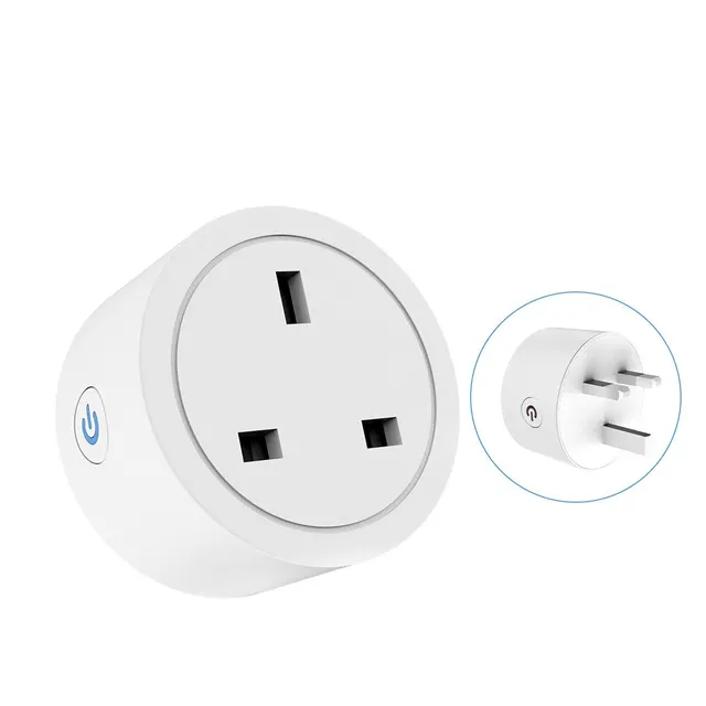 20A UK Plug TUYA WIFI Smart Socket With Power Monitor Voice Control ...