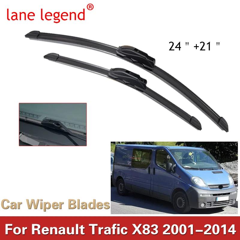 Car Wiper LHD Front Wiper Blades For Renault Trafic X83 2001 - 2014 ...
