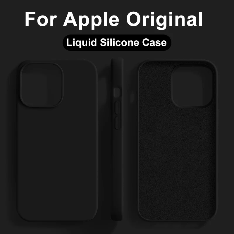 Liquid-Silicone-Case-For-Apple-iPhone-15-14-Pro-Max-Bumper-Shockproof ...