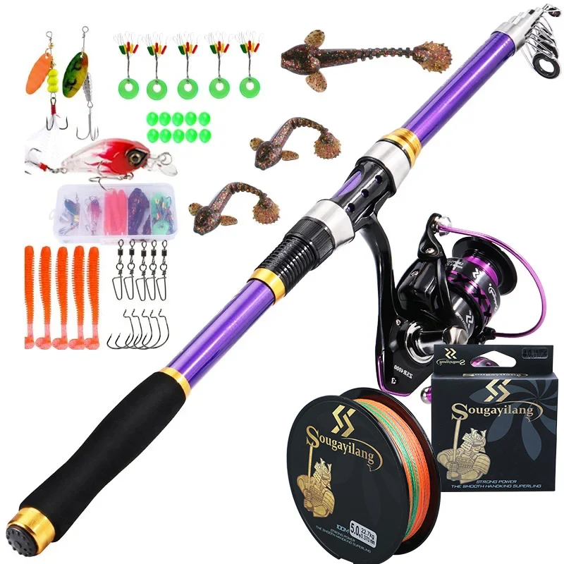 Telescoping-Fishing-Rod-with-Spinning-Reel-Combos-Full-Kit-1-8-3-3m ...