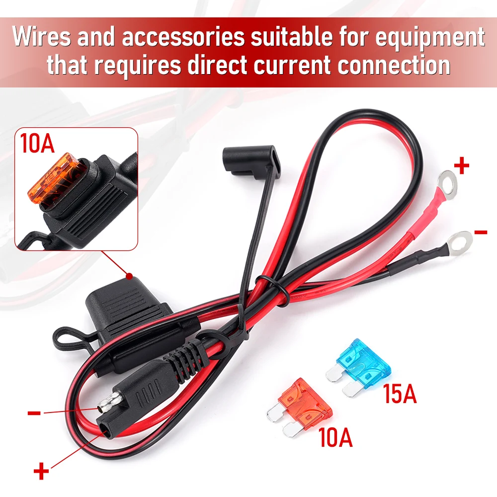 16AWG-Quick-Release-SAE-Cable-With-Fuse-Terminal-O-ring-Connector ...