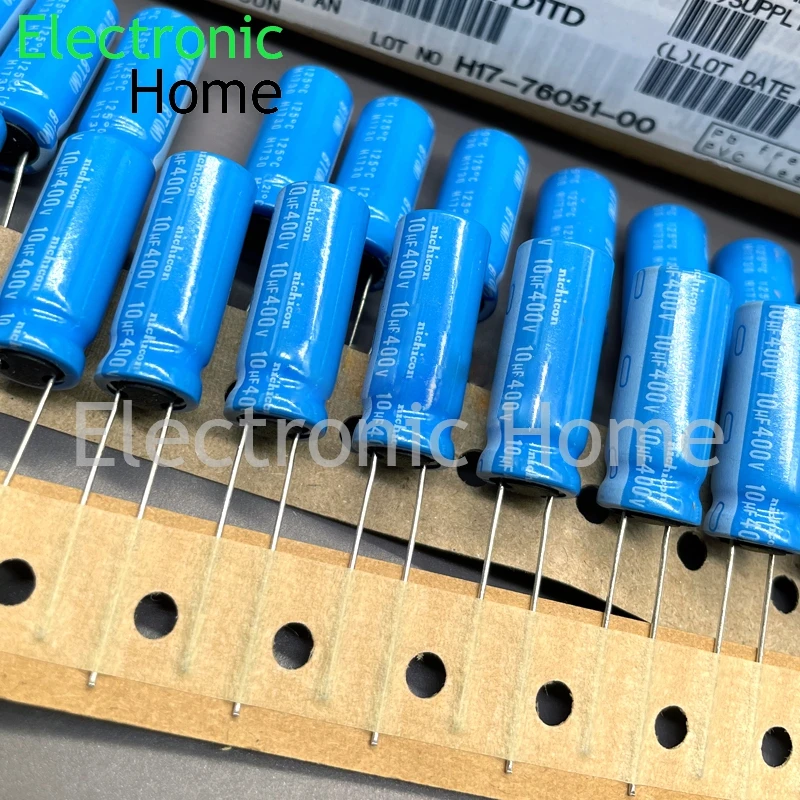 5 PCS/LOT Nichicon Nichicon 400v 10uf BT condensateur électrolytique ...