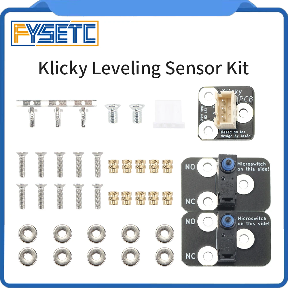 FYSETC-Kit de impresora 3D PCB Klicky, kit de nivelación automática, D2F-01/D2F-01L/D2HW-A201D Z ...
