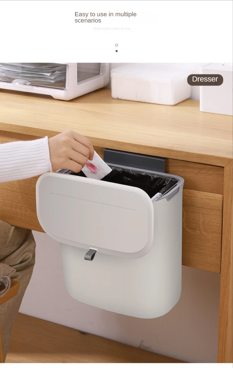 Poubelle de cuisine,7L trash can--Poubelle de cuisine avec couvercle ...