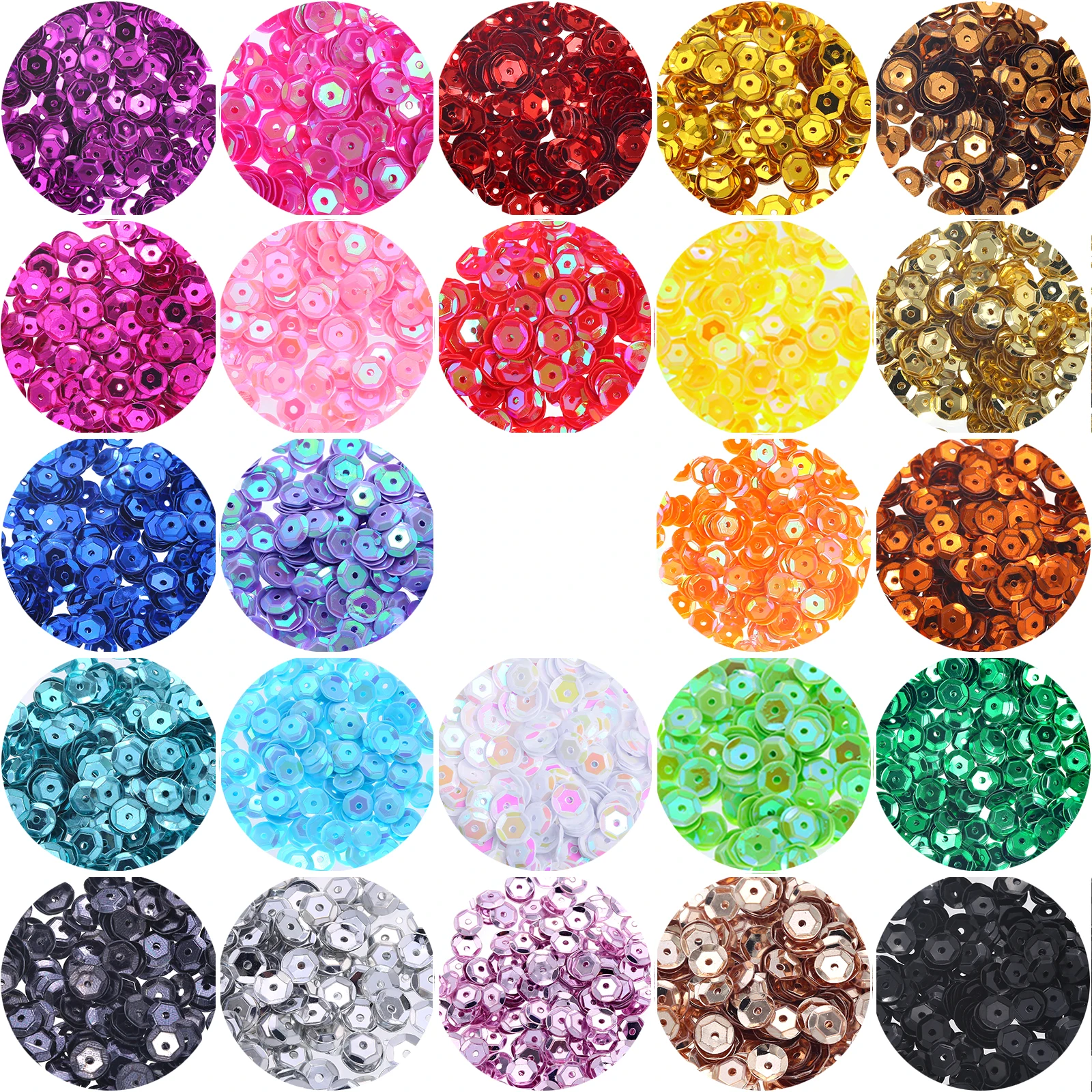 10g-Lot-4mm-6mm-7mm-Sequin-PVC-Round-Cup-Sequins-Paillettes-for-Sewing ...