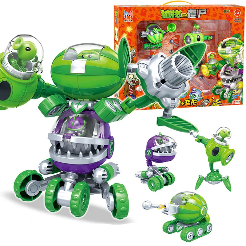 Plants-vs-Zombies-Toy-Set-Assembly-Deformation-Plantas-Zombies-Action ...