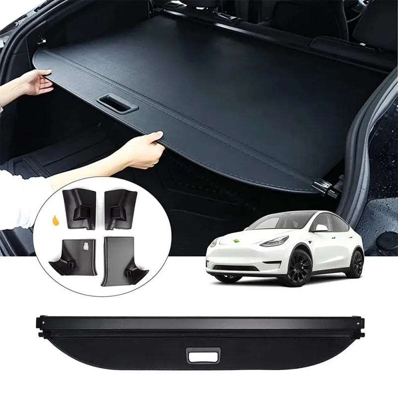 For-Tesla-Model-Y-Trunk-Cargo-Cover-Rear-Rack-Privacy-Security-Shield ...