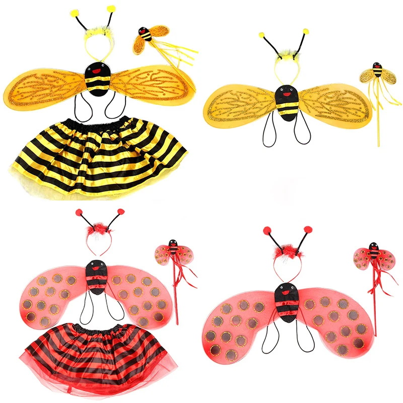 Halloween Bee Costume Accessories Cosplay Ladybug Ladybird Fairy ...