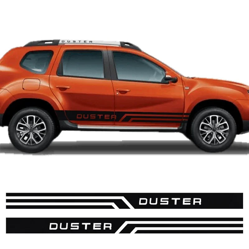 2PCS-Car-Door-Side-Sticker-Vinyl-Film-Decals-For-Dacia-Dokker-Duster ...
