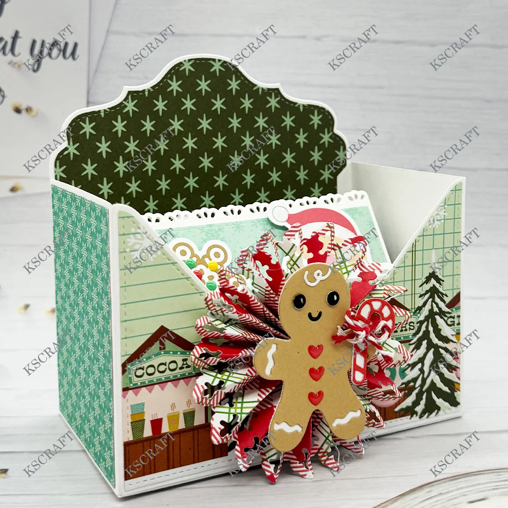 KSCRAFT-Recipe-Box-with-Stamp-Cutting-Dies-Stencils-for-DIY ...