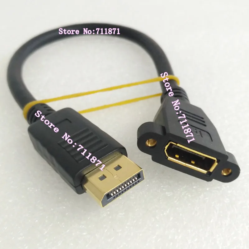 Cable-de-extensi-n-DP-Displayport-macho-y-hembra-tornillo-corto-fijo ...