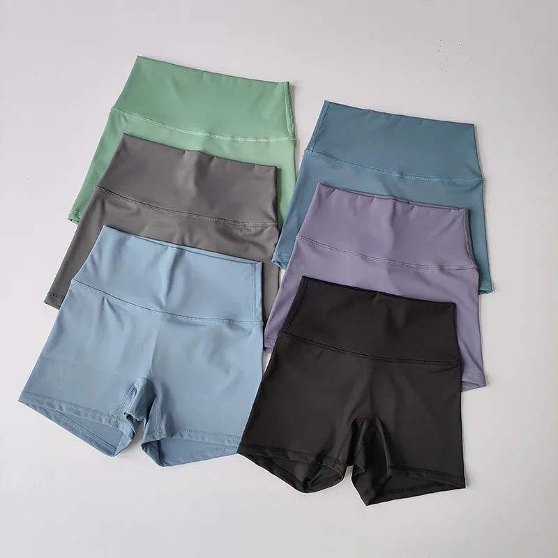 Summer Women's Yoga Shorts High Waist Sport Shorts Fitness Push-Up ...
