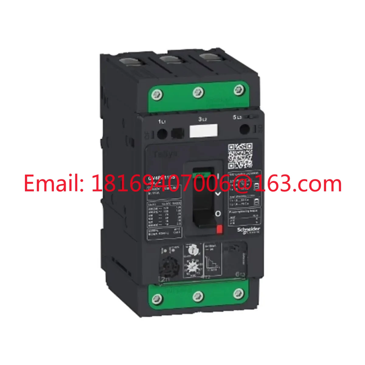 GV4PE115N Disyuntor de motor, TeSys GV4, 3P, 115A, Icu 25kA, magnético ...