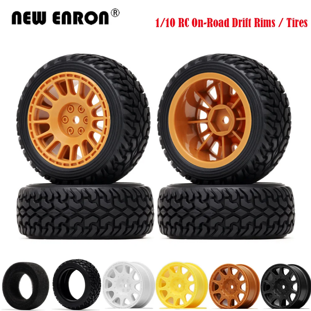1/10 On Road 75mm RC Tires Wheels Drift Rims for Rc Car On-Road Drift ...