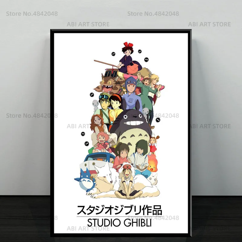 Studio Ghibli Character Collage