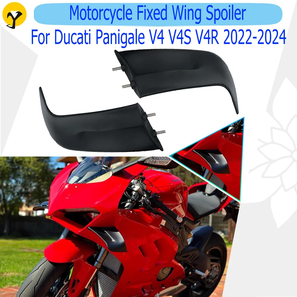 For Ducati Panigale V4 V4S V4R 2022 2023 2024 Motorcycle Side Winglets ...