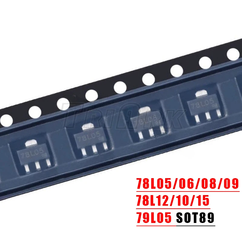 50PCS-78L05-SOT-89-SOT-SMD-78L06-78L08-78L09-78L10-78L12-78L15-79L05 ...