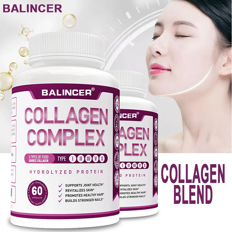 Hydrolyzed-Collagen-Peptides-Protein-Supports-Hair-Skin-Nails-Joints ...