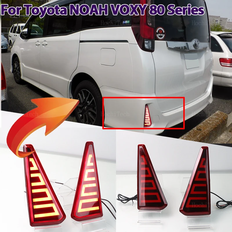 2PCS-Car-flashing-LED-Reflector-Lamp-Rear-Fog-Lamp-Bumper-Light-Brake ...