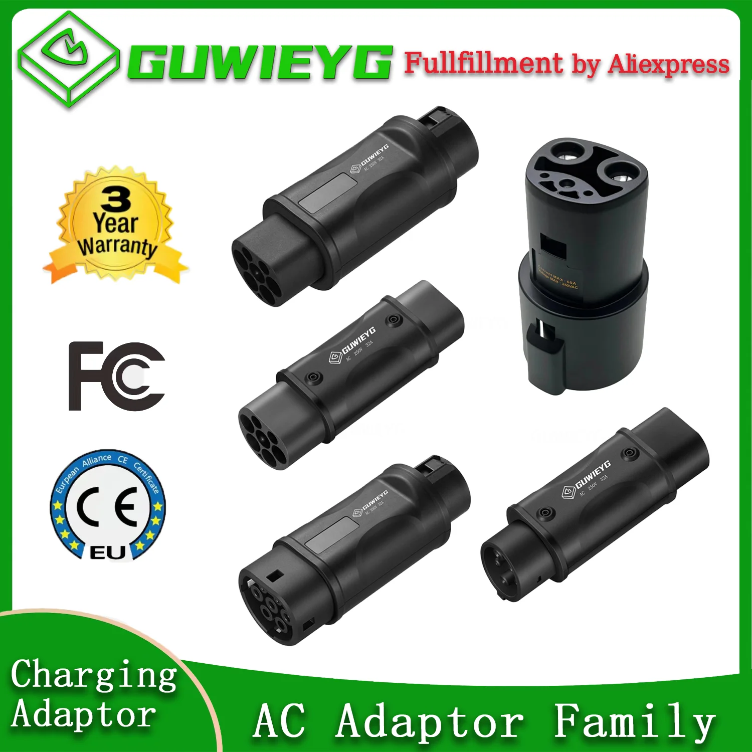 Ev Charger Adapter Type2 To Type1 Type1 To Gbt Type2 To Type1 Type2 To ...