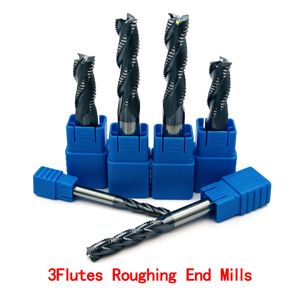 HRC45-HRC55-3Flutes-D4-D12mm-Alloy-Coating-Tungsten-Solide-Carbide ...