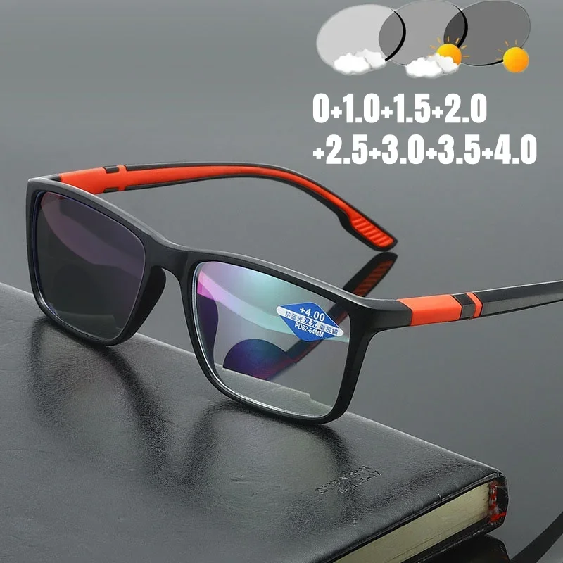 Men Women Fashion Photochromic Glasses Outdoor New Stylish Reading ...