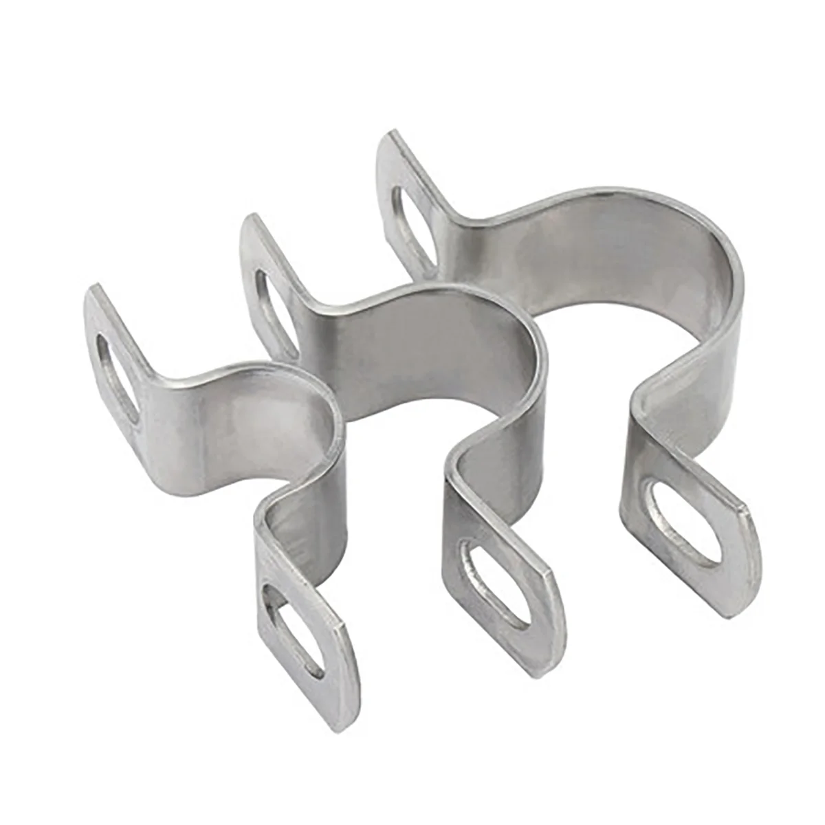 304-Stainless-Steel-Thickened-Fixed-Ohm-U-Shaped-Bracket-Hose-Clamp-And ...