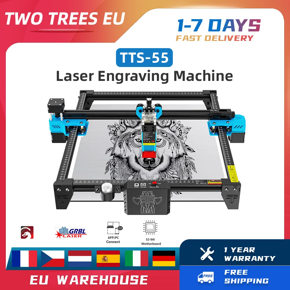 TwoTrees-TTS-55-Pro-Laser-Engraver-With-Wifi-Offline-Control-Powerful ...