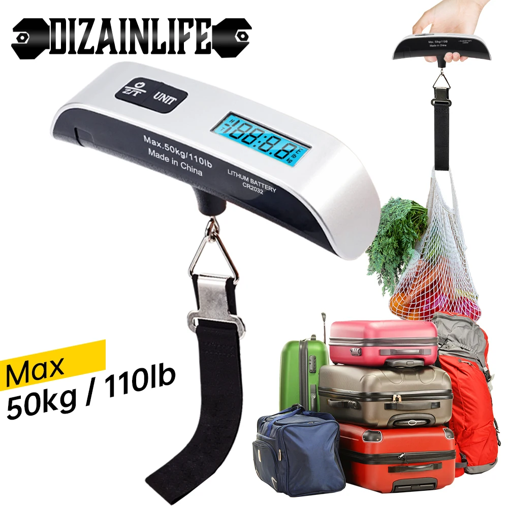 110LB-Portable-Electronic-Hand-Luggage-Scale-LCD-Digital-Display ...