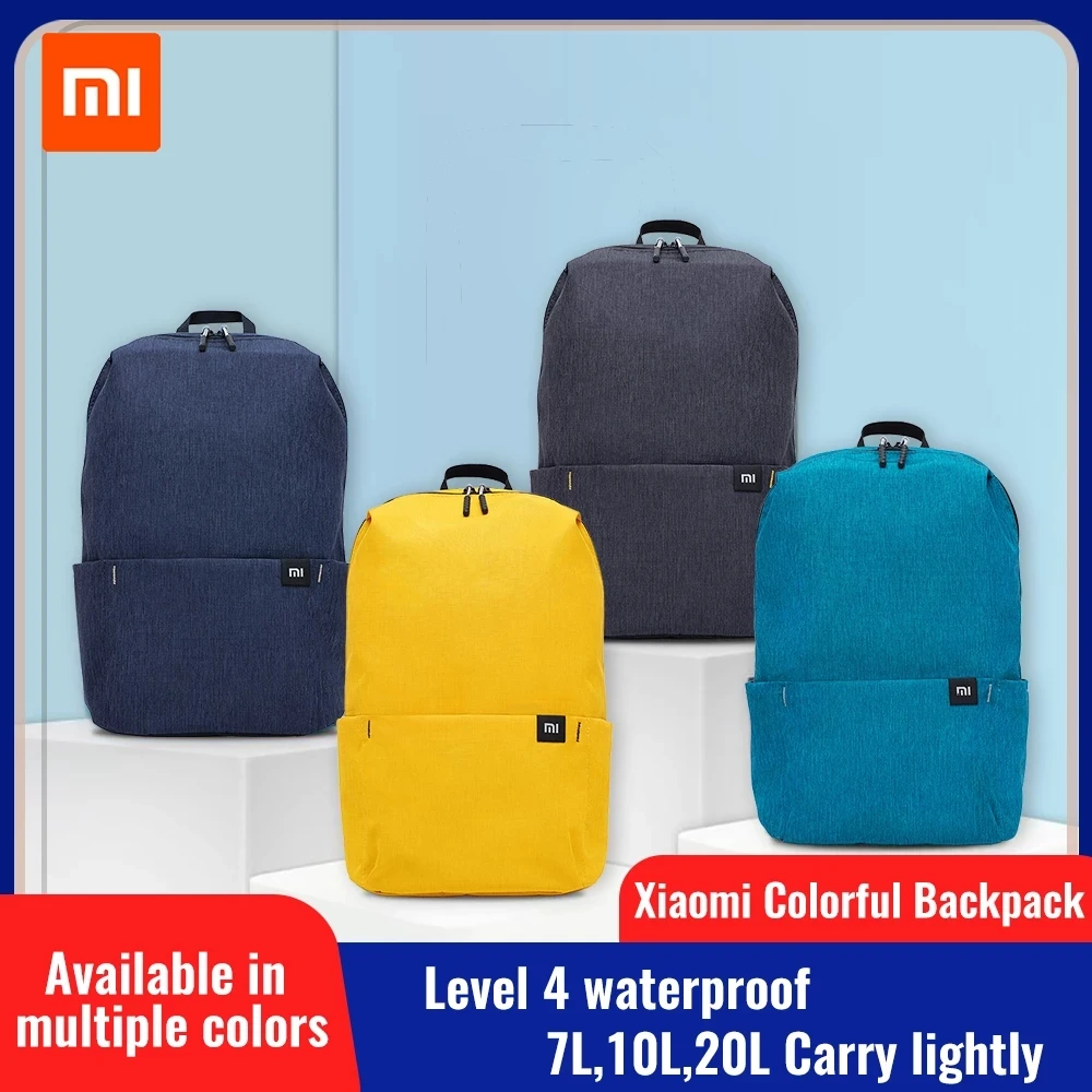 New Original Xiaomi Mi Backpack 7l/10l/20l Urban Leisure Chest Colorful ...