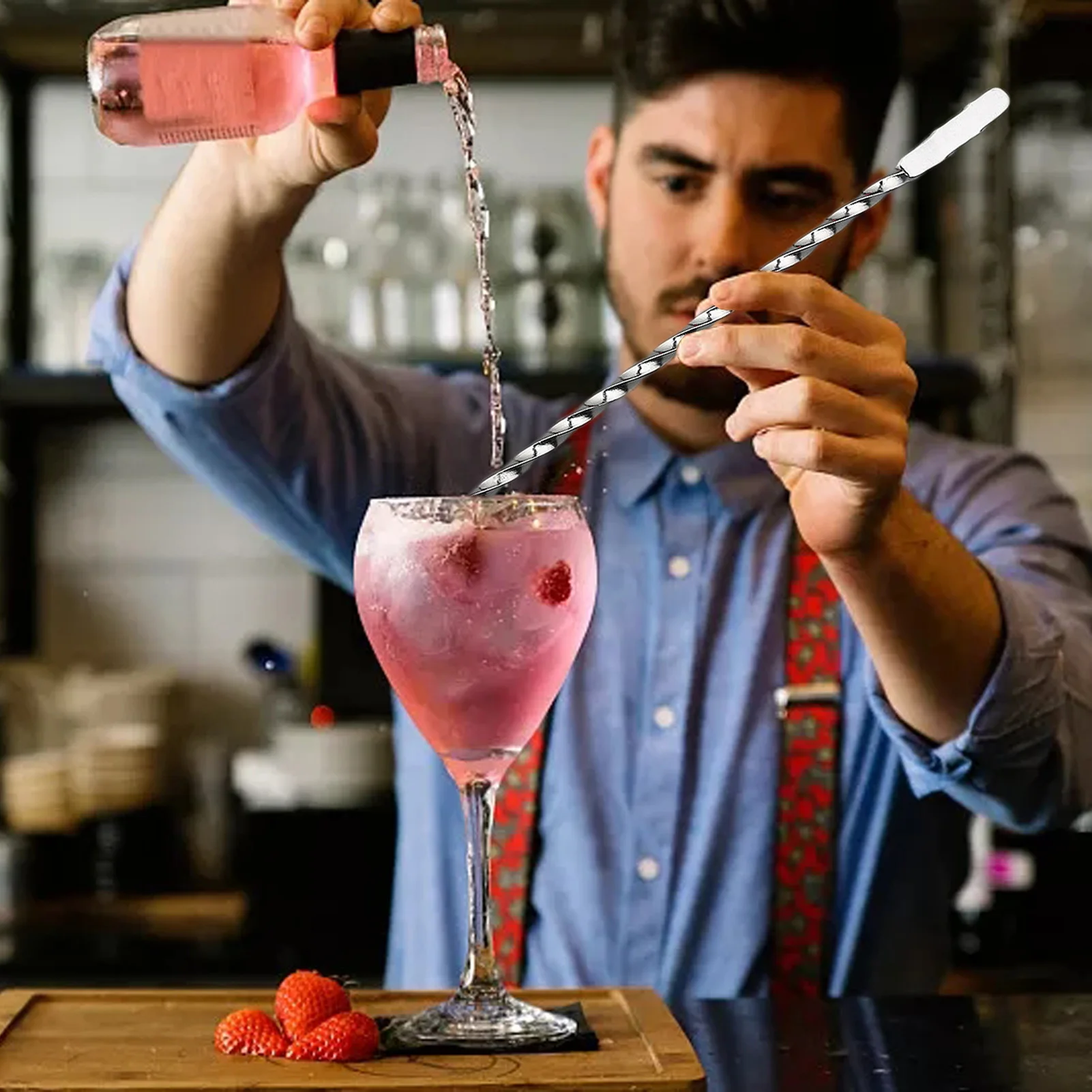 Swizzle-Sticks-For-Cocktails-Stainless-Steel-Bar-Spoon-Coffee-Beverage ...